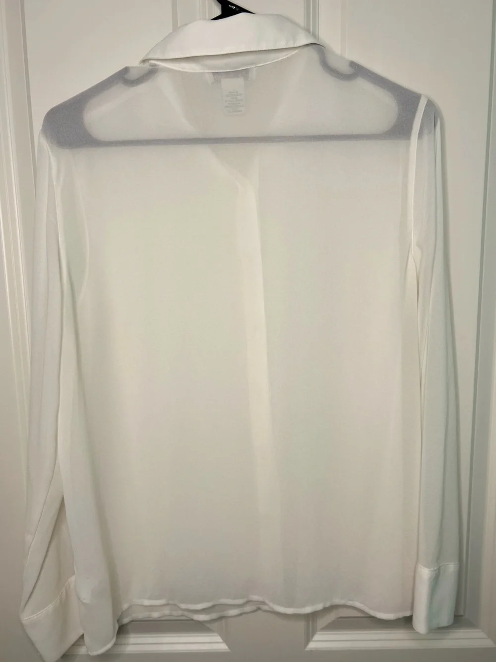 Rachel Zoe | Tops | Rachel Zoe Cream Sheer Collared Button Blouse ...